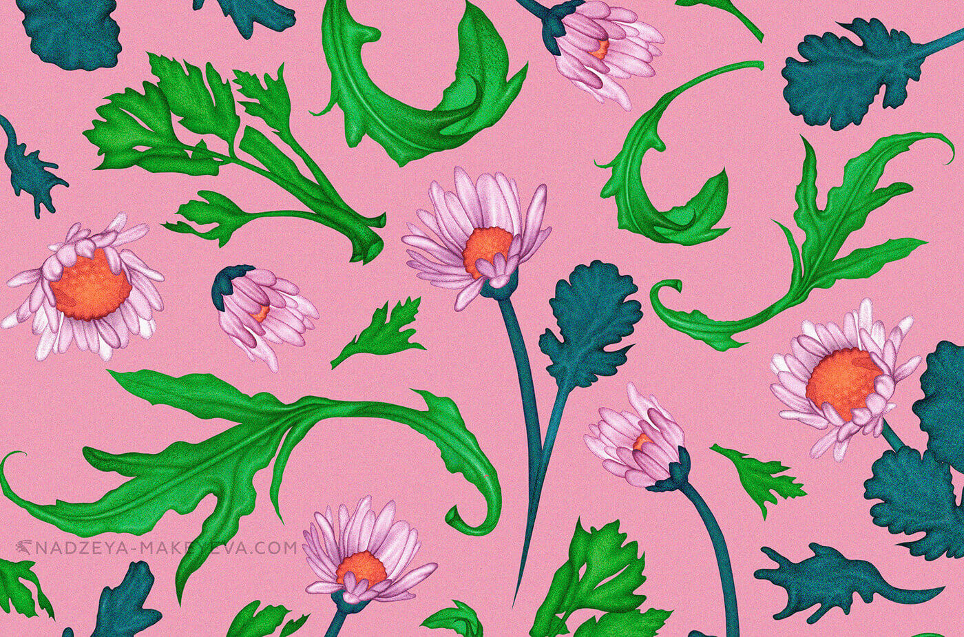 Botanical Patterns - Nadzeya Makeyeva Illustrations